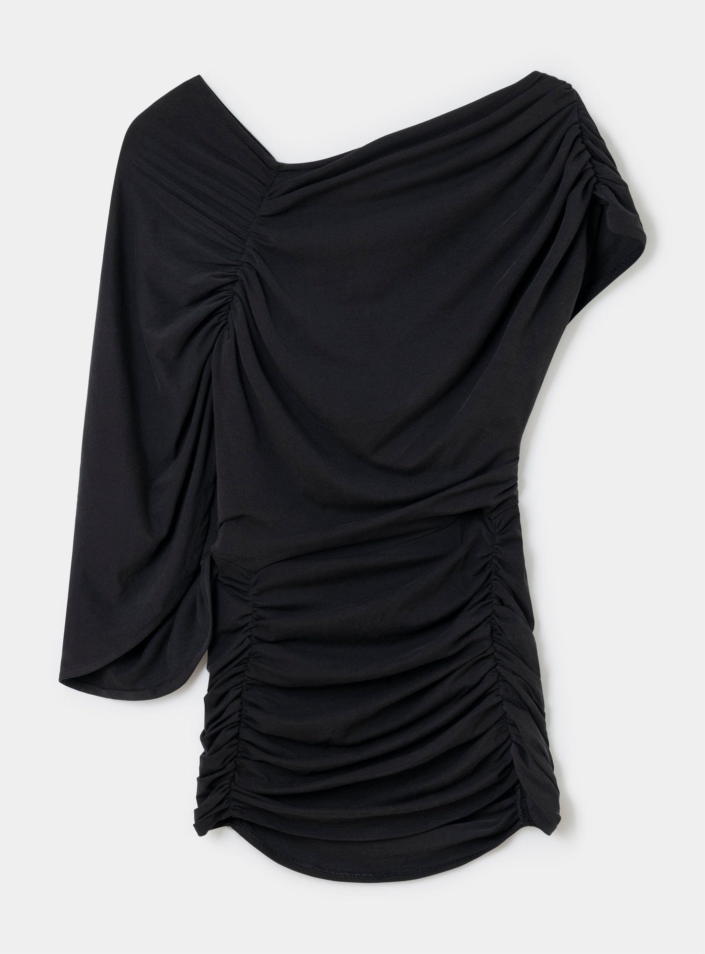 Aeris Black Draped Top | LAAGAM