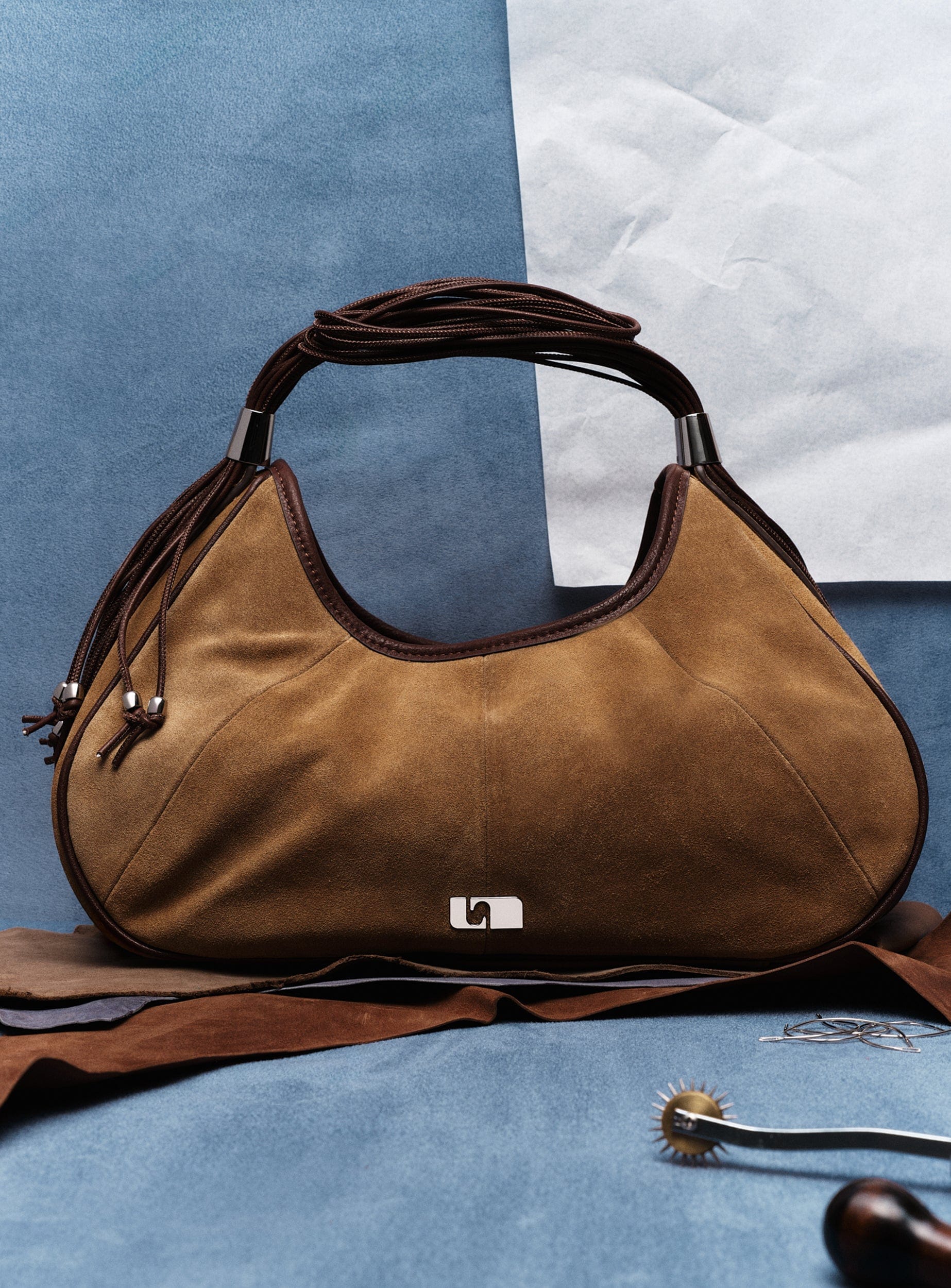 Dolly Camel Suede Bag | LAAGAM