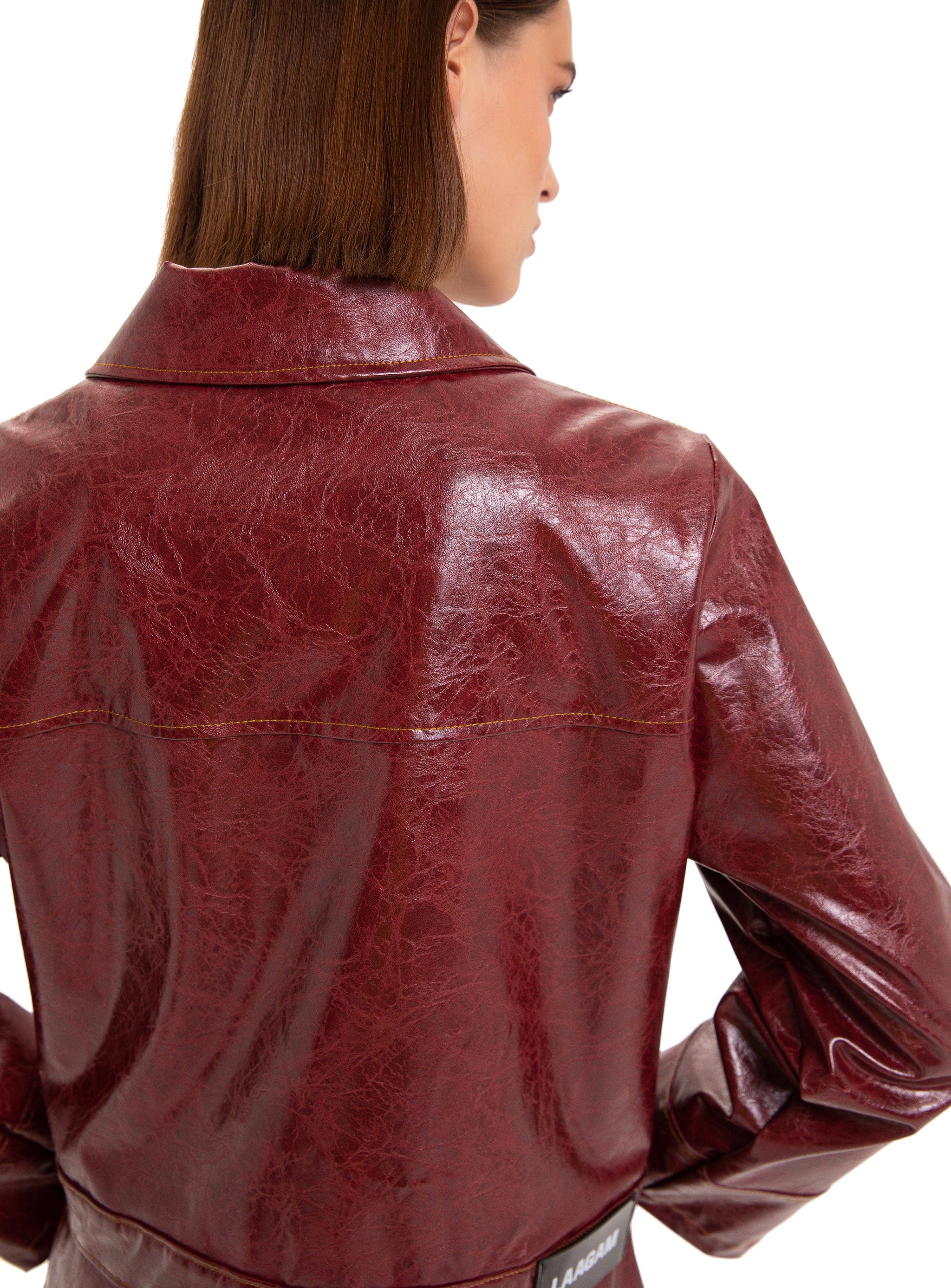 ALEXA FAUX LEATHER JACKET – LAAGAM